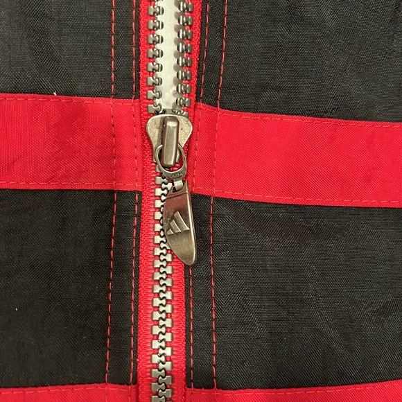 adidas | Jackets & Coats | Adidas Vintage 9s Moby Red Quilted Puffer ...